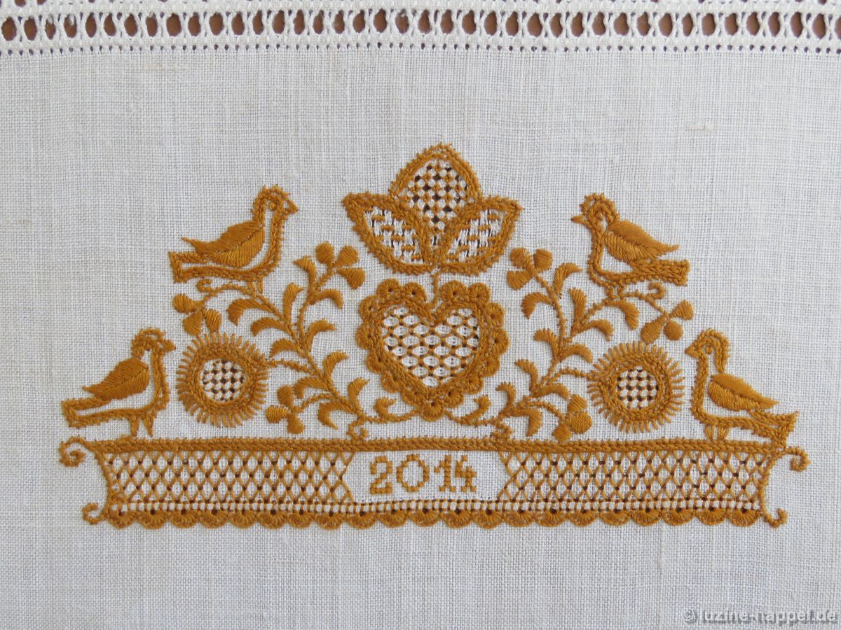 A Framed Schwalm Sampler - Luzine Happel