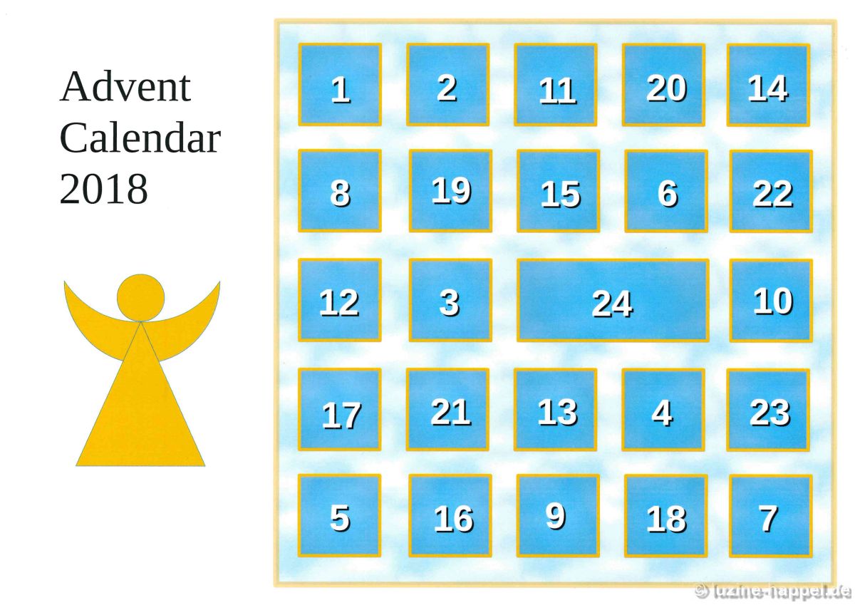 Advent Calendar 2018 - Luzine Happel
